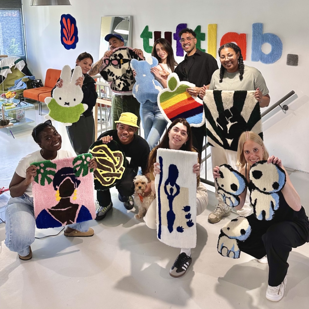 Book your Rug Tufting Workshop at tuftlab. Amsterdam